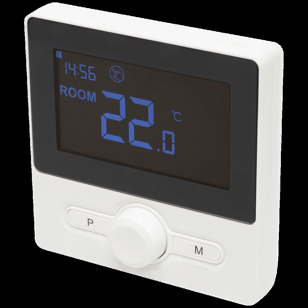 HOME THE25B is a programmable digital wall-mounted thermostat for