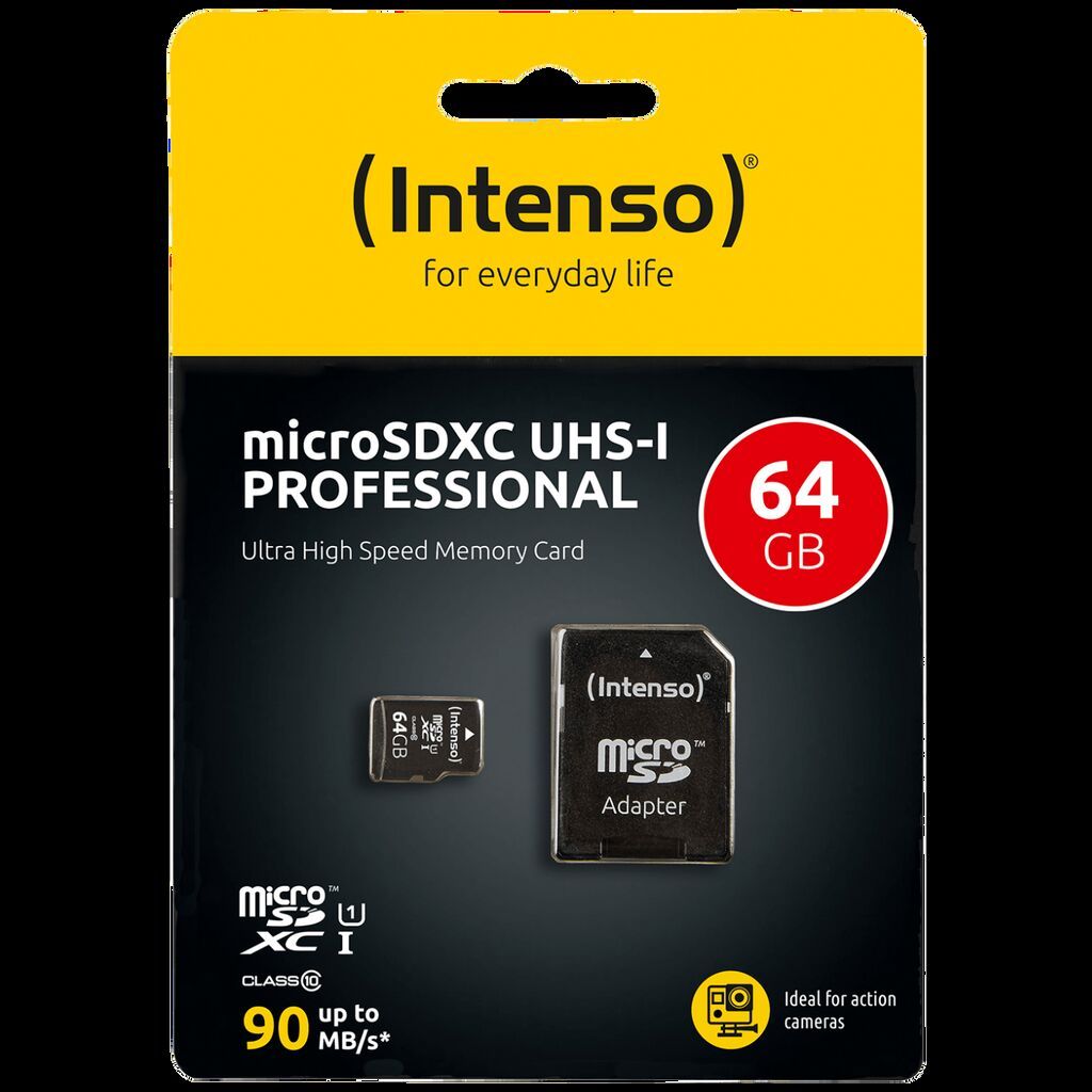 Micro SD Kartica 64GB + adapter, Class 10 (UHS-I, SDHC& SDXC)