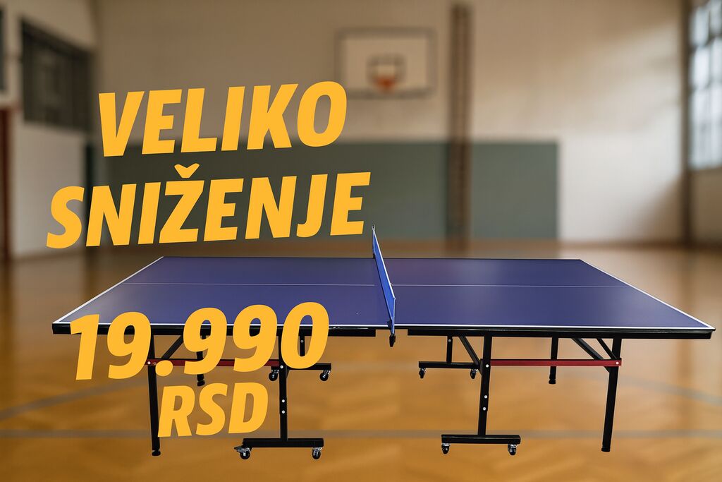 Sto za stoni tenis sa točkovima - NOVO - AKCIJA Specifikacije: -