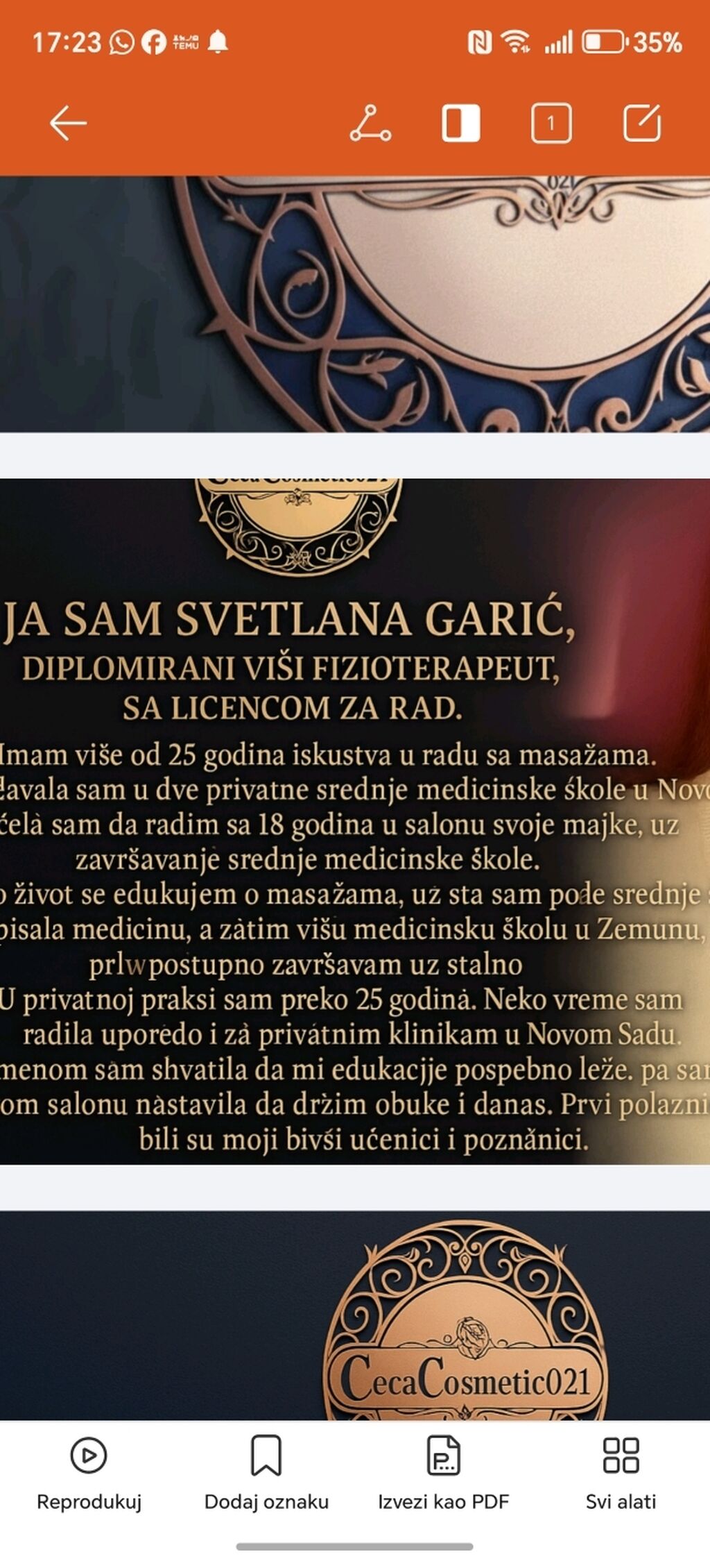 Profesionalne masaže i edukacija – CecaCosmetic021 Klikom ma link ili