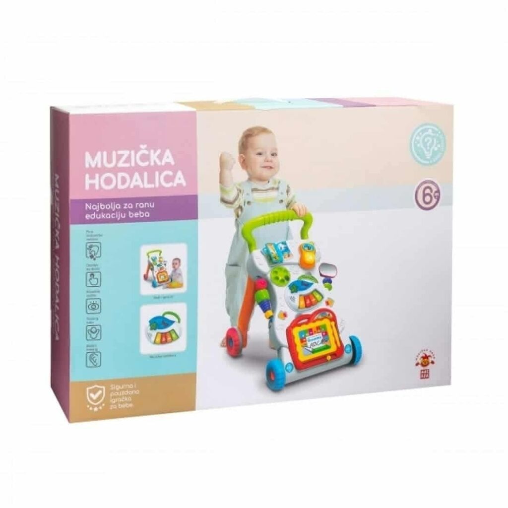Muzička hodalica za bebe – interaktivna edukativna guralica 6m+ -
