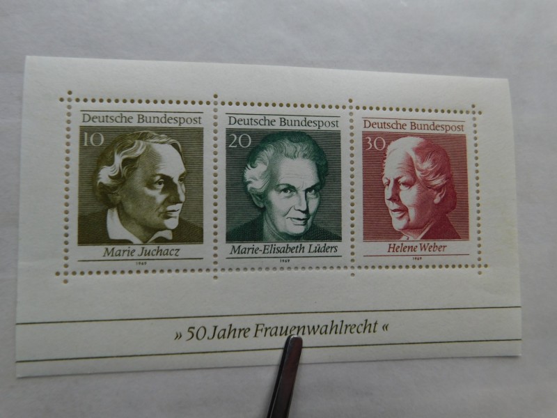 ** DEUTSCHE BUNDESPOST 1969 BLOK **