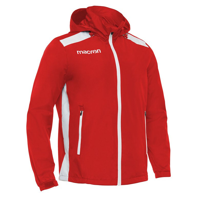 CALGARY FULL ZIP WINDBREAKER RED/WHT, M