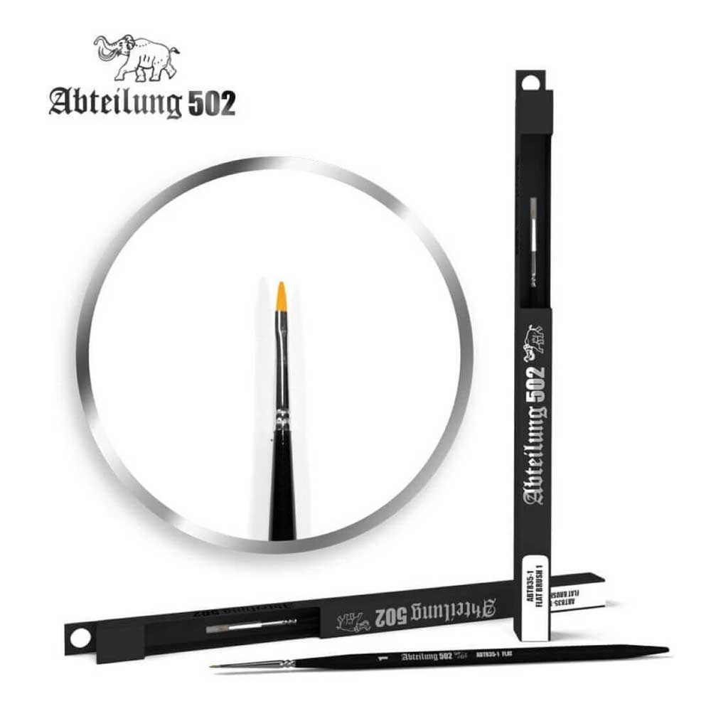 Abteilung 502 Deluxe Synthetic Brush: Flat Brush 1