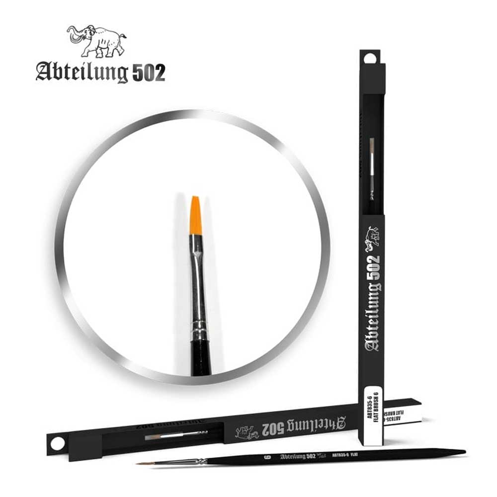 Abteilung 502 Deluxe Synthetic Brush: Flat Brush 6