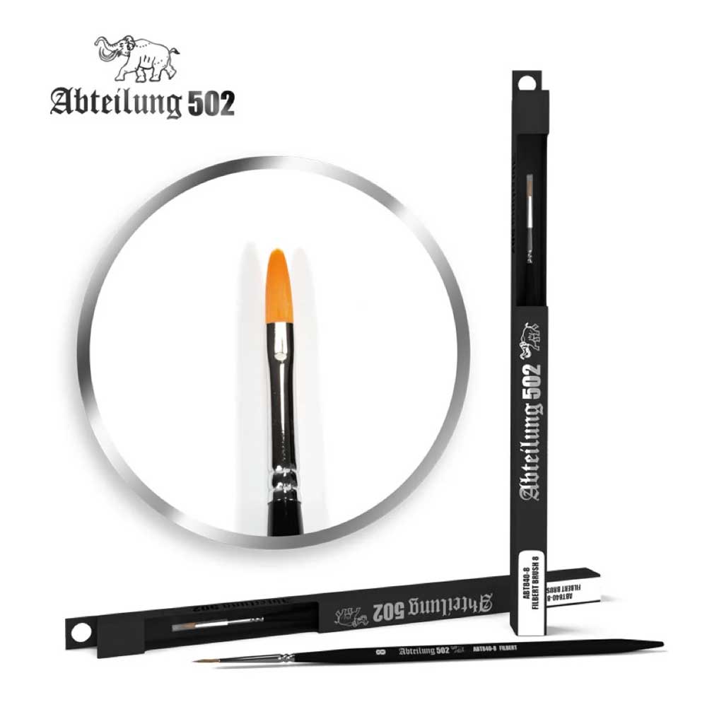Abteilung 502 Deluxe Synthetic Brush: Filbert Brush 8