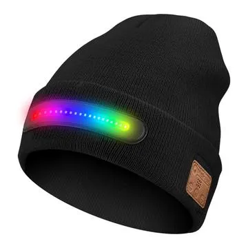 M1-BTD4 LED BEANIE HAT WITH BLUETOOTH 5.4 & STEREO SPEAKERS