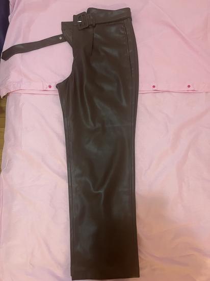 Braon kozne pantalone 7/8