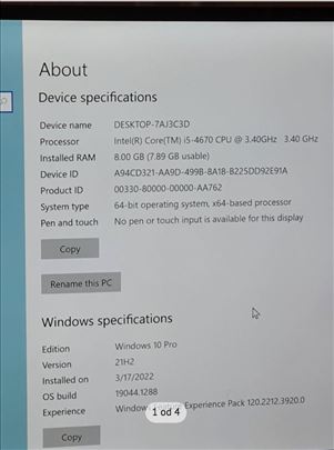 gigabyte ga-h87m-hd3 Intel Core i5-4670 Procesor