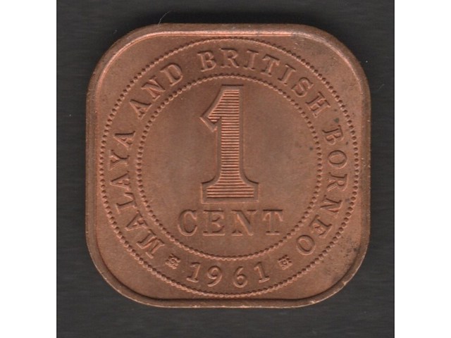 1 Cent - 1961 - Malaya and British Borneo