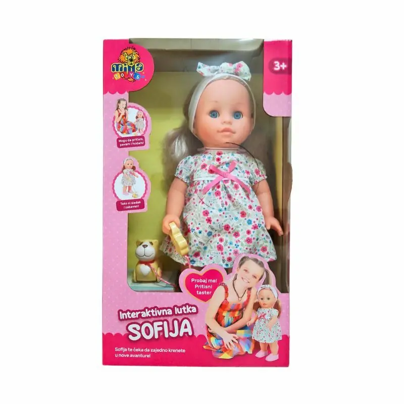 Milla Toys Interaktivna lutka Sofija, Šarena