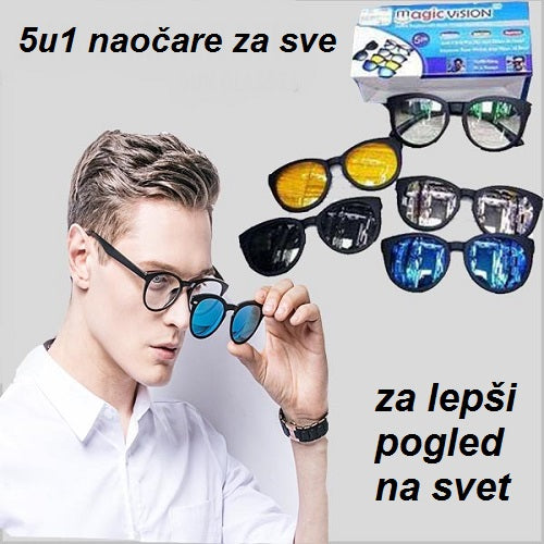 MAGIČNE NAOČARE 5 u 1 za svaku priliku