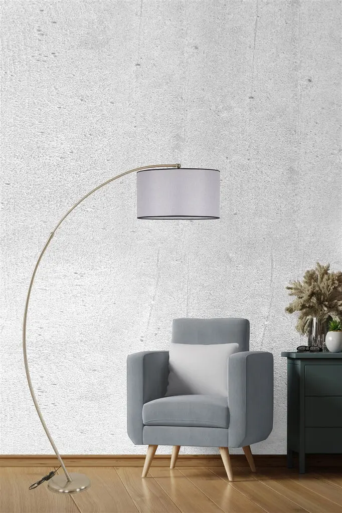 Opviq Podna lampa Mısra, 85-185 cm, E27, Hrom