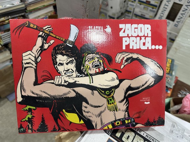 Zagor priča VČ kofer sa stripovima i posterom