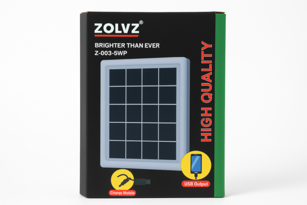 ZOLVZ Solarni Panel ZO-035WP – Visokokvalitetni Panel sa Punjenjem Mobilnih i LED Svetlom