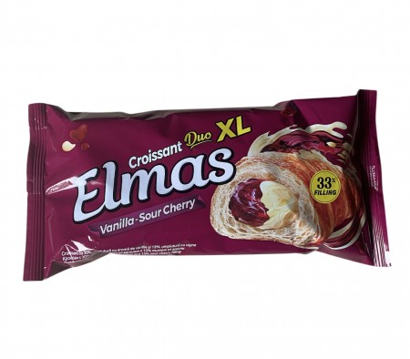 Elmas kroasan vanilla-cherry 80g (24/1)