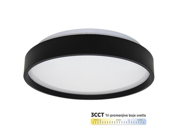 M205540C CRNA 15W fi260mm LED SMD CCT 30006500K plafonjera Mitea Lighting