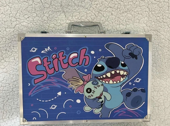 Stitch metalni kofer set za crtanje - novo