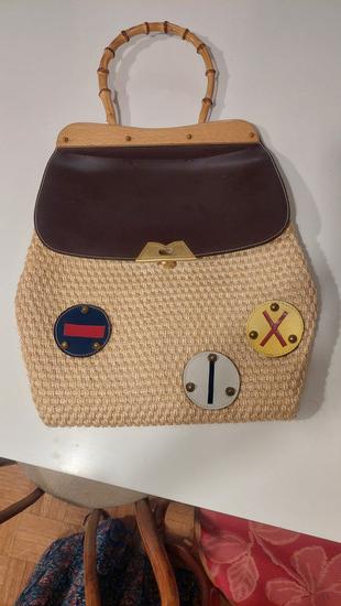 kozna vintage torba prirodni materijali