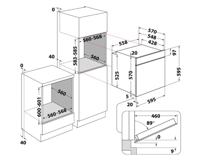 WHIRLPOOL OMK58HU1X ugradna rerna