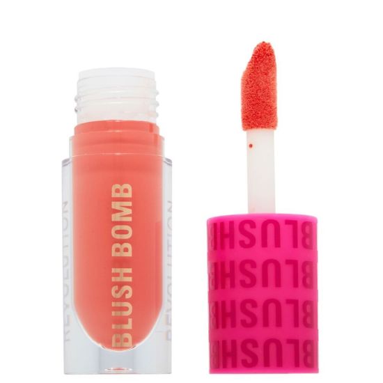 Revolution Blush Bomb tečno rumenilo Glam Orange 4,6ml