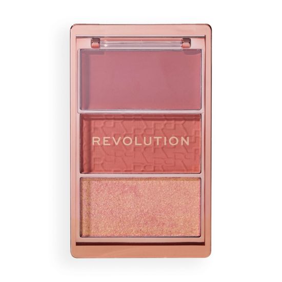 Revolution paleta rumenila Blush Icon Aura Points Rose 9,8g