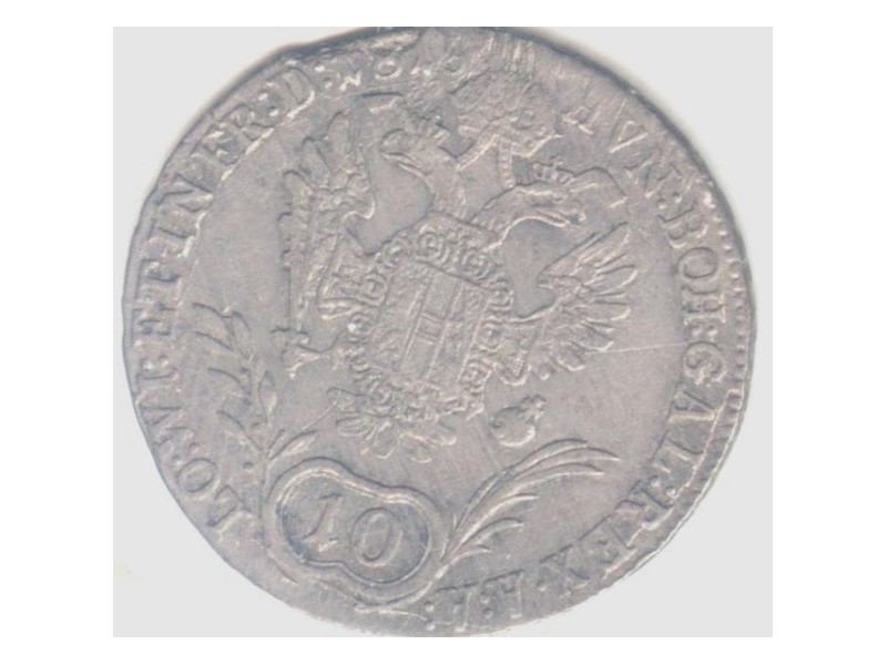Austrija 10 kreuzer 1815 B