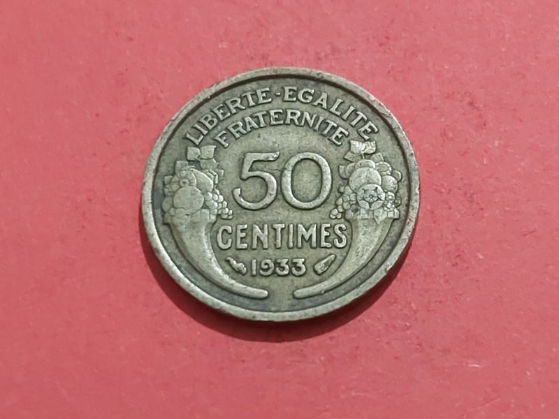 Francuska - 50 centimes 1933 god