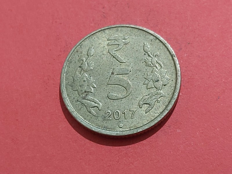 Indija - 5 rupees 2017 god