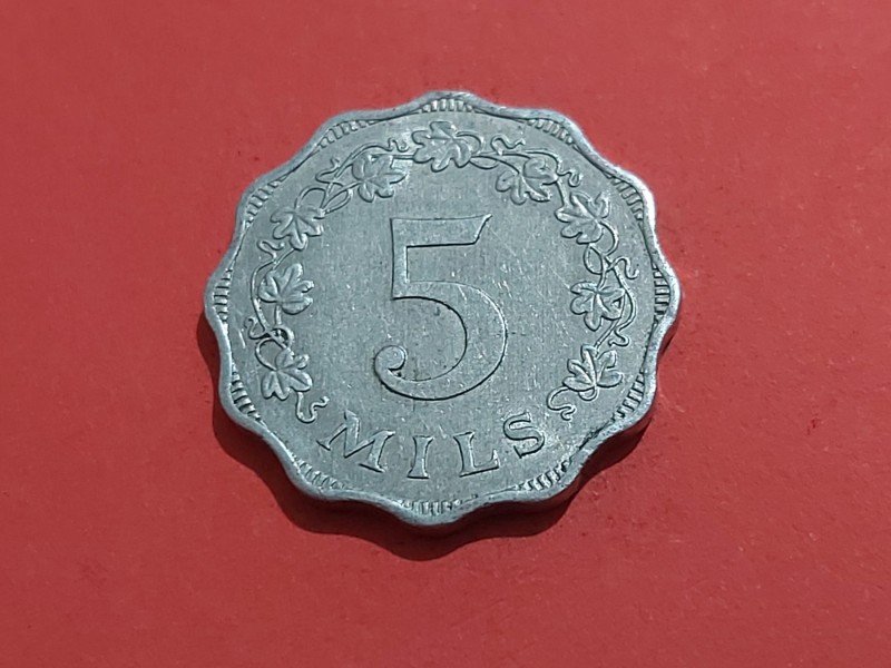Malta - 5 mils 1972 god