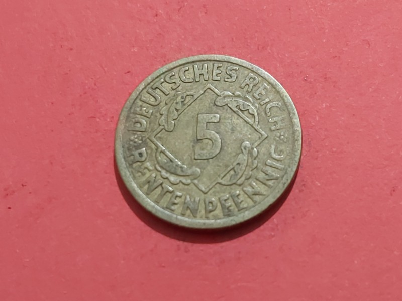 Nemačka - 5 rentenpfennig 1924 god A