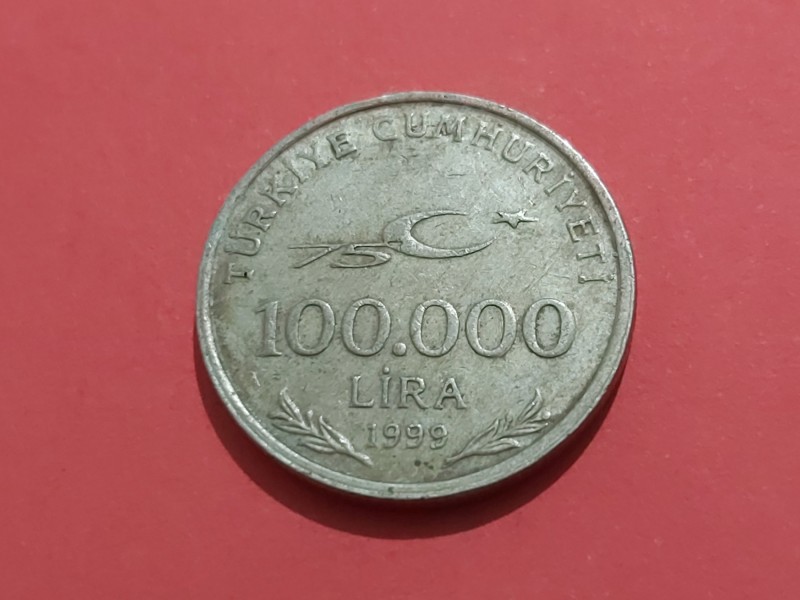 Turska - 100.000 lira 1999 god