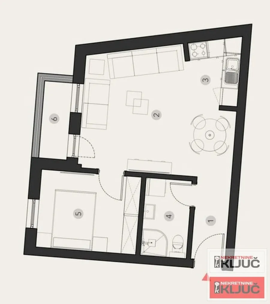 Prodaja, dvosoban stan, 42m², Podbara, Novi Sad Sve Podlokacije