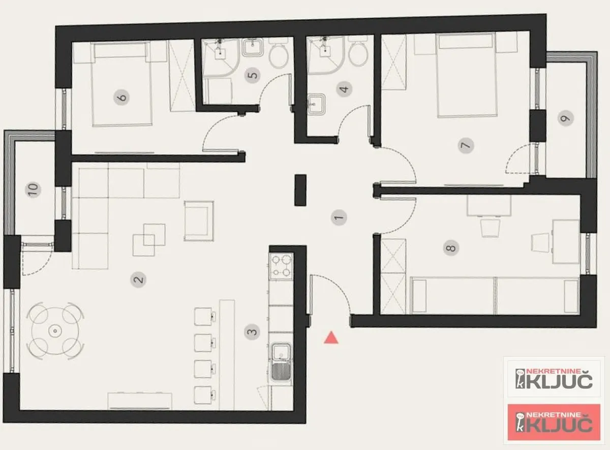 Prodaja, četvorosoban stan, 90m², Podbara, Novi Sad Sve Podlokacije