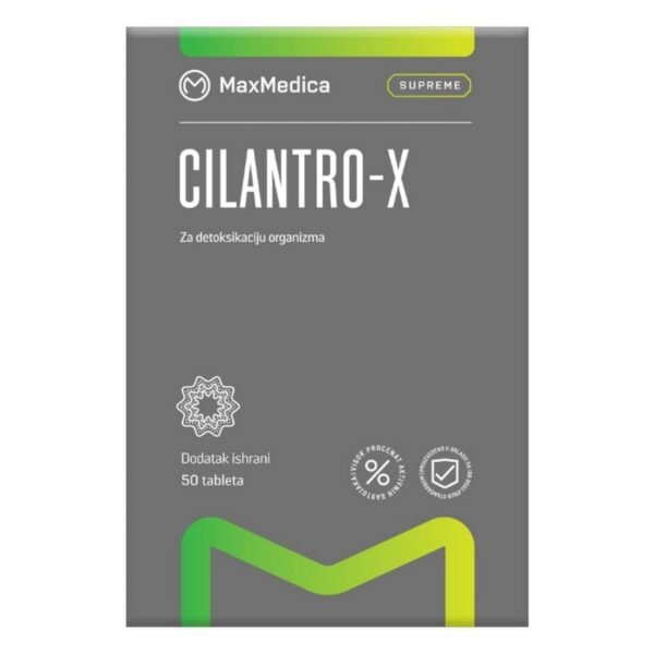 Korijander tablete – Cilantro-X 50 tableta za detoksikaciju i eliminaciju toksina
