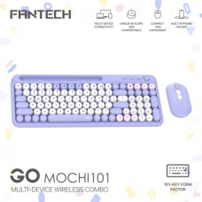 Combo mis tastatura wireless Fantech WK-899 GO mochi101 ljubicasta