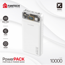 Power bank Prenosiva baterija Fantech T1 10000mAh QC, PD, 22.5W beli