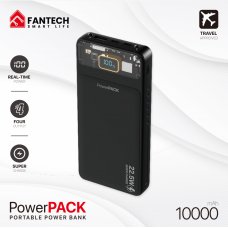 Power bank Prenosiva baterija Fantech T1 10000mAh QC, PD, 22.5W crni