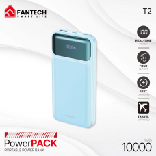 Power bank Prenosiva baterija Fantech T2 10000mAh QC, PD, 22.5W plavi