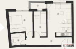 PODBARA, 54m2, Dvoiposoban sa pdv