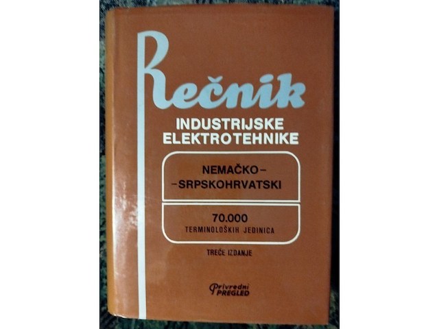 RECNIK INDUSTRIJSKE ELEKTROTEHNIKE