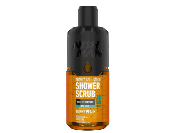 NISHMAN SHOWER&SCRAB HONEY PEAC 480ML
