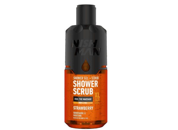 NISHMAN SHOWER&SCRAB STRAWBERRY 480ML