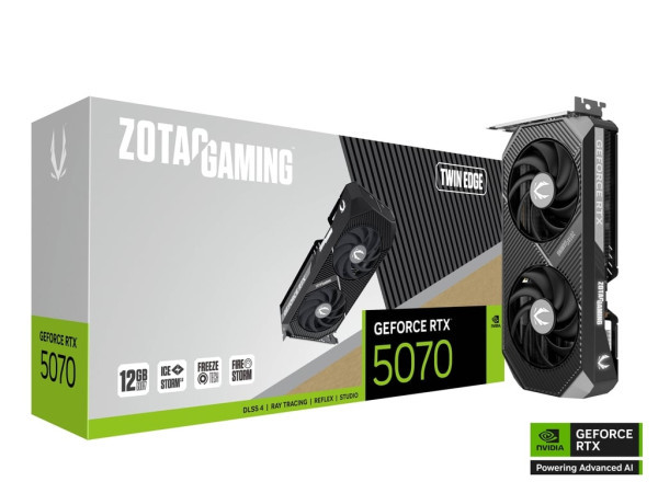 SVGA Zotac RTX 5070 Twin Edge 12GB GDDR7 192bit , ZT-B50700E-10P