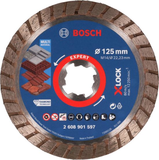 Bosch EXPERT 125x22,23x2,4x12mm dijamantska ploča za sečenje metala MultiMaterial - 2608901597