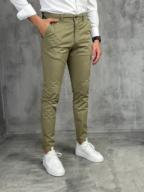 Muške elegatne pantalone od kepera slim fit PZR8300