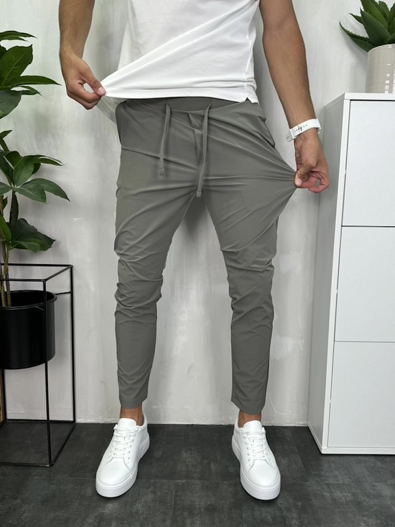Šuškave muške letnje pantalone sa elastinom slim fit