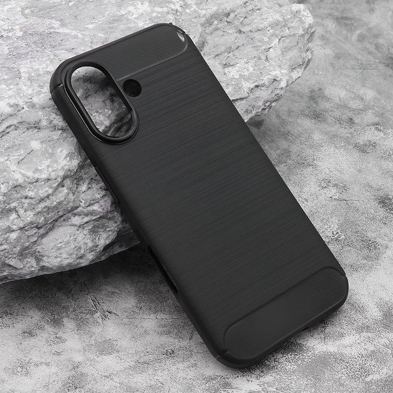 Maska silikon BRUSHED za iPhone 17 (6.3) crna