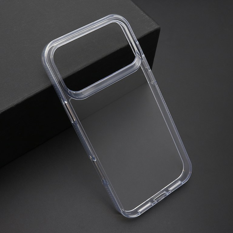 Maska COLOR FRAME za iPhone 17 Pro Max (6.9) srebrna (providna)