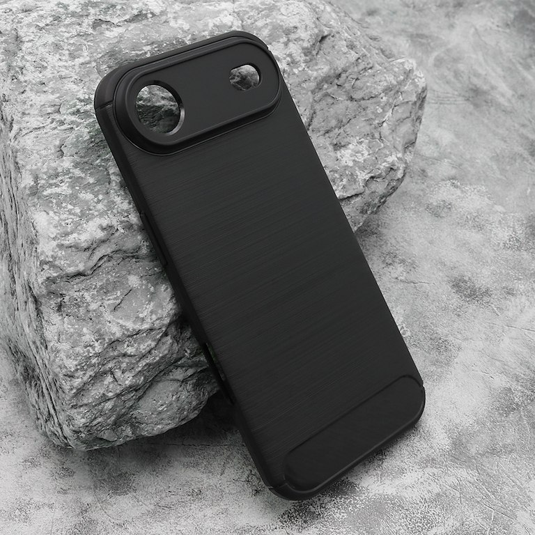 Maska silikon BRUSHED za iPhone AIR (6.6) crna